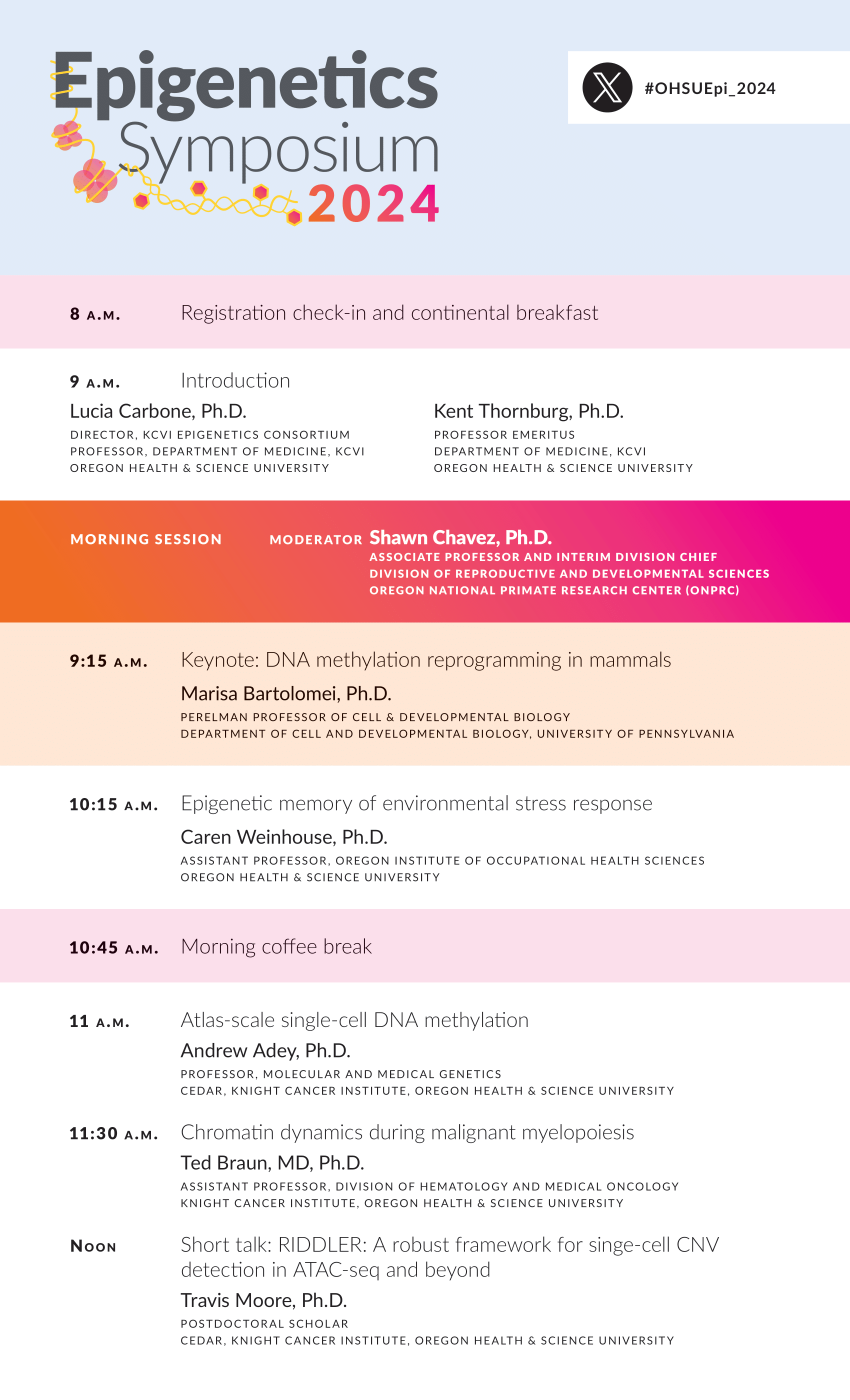 Epigenetics Symposium 2024 | OHSU